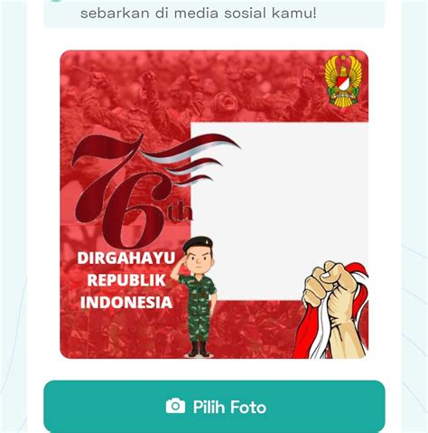 Pasang Twibbon Hut Ri 2021 Bingkai Foto Tni Berikut Link Download