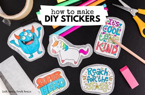 Diy Project How To Make Cute Stickers At Home With Printable Templates