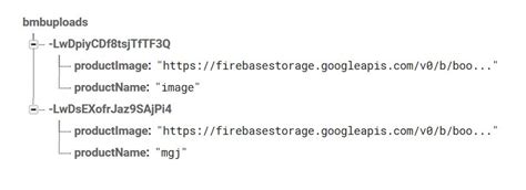 java how to fetch image url from firebase database based