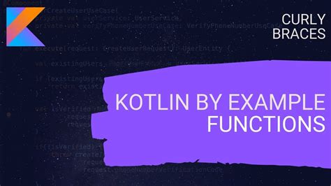 kotlin by example defining functions youtube