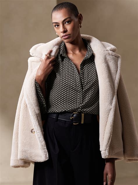 Satin Collar Blouse Banana Republic Factory