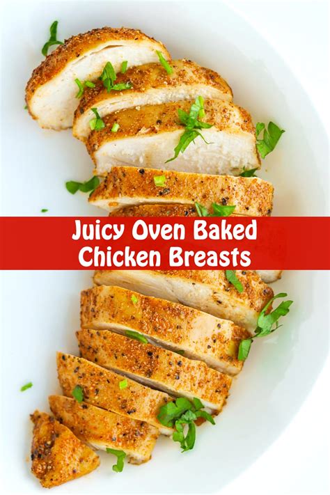 Juicy Baked Chicken Breasts Foolproof Easy Method That Spicy Chick
