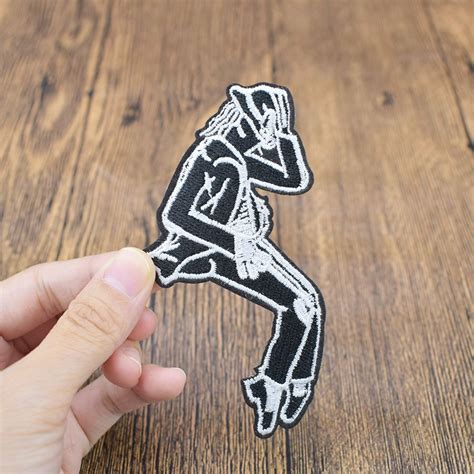2020 Patches For Clothes Sew Embroidery Cartoon Dancer Stripe Iron On