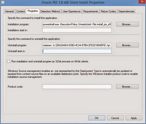 deploy java 1 8 with msi enterprise installers and
