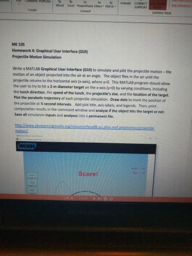solved write a matlab graphical user interface gui to s