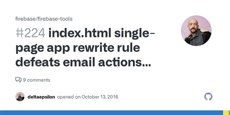 index single page app rewrite rule defeats email actions paths