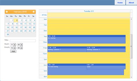 using fullcalendar jquery component with asp mvc