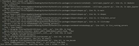 error json decoder jsondecodeerror expecting value line 2 column 1