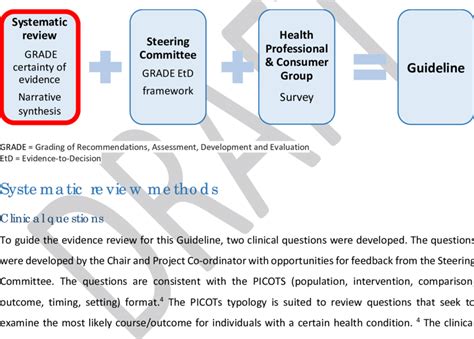 One Source Of Evidence To Inform Guidelines Systematic Review