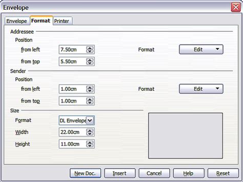 printing envelopes apache openoffice wiki