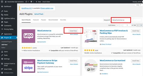 how to install the woocommerce plugin on wordpress