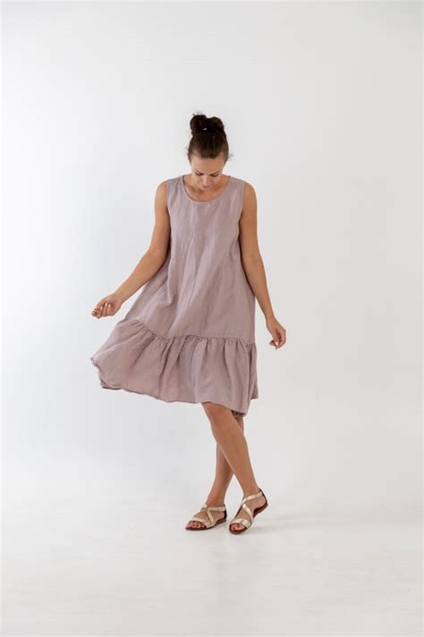 Linen Dress Daisy Linen Dress For Women Linen Tunic Dress Etsy