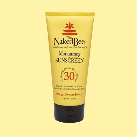 The Naked Bee 30spf Sunscreen Orange Blossom Honey Beeswax Lip Balm