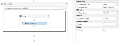 how to delete columns by name in excel help uipath community forum