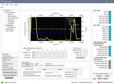 pga460 q1 always receive a echo signal when using bi static transducer