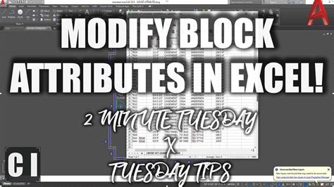autocad how to edit block attributes in excel import export attributes