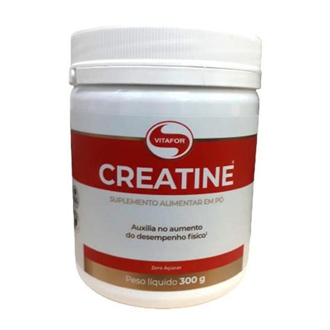 Creatina Monohidratada Vitafor 300g Creatina Magazine Luiza