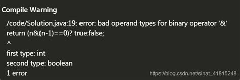 about java “error bad binary operator types” programmerah