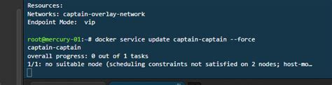 error restarting captain service invalid mount config for type bind