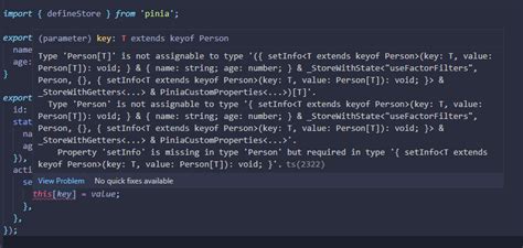typescript pinia problem about type of this · vuejs pinia · discussion