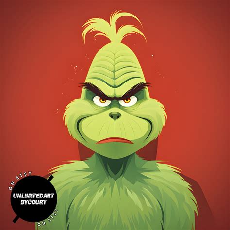 The Grinch Clip Art Christmas Png Digital Download Etsy