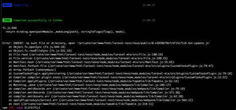 `npm run watch` doesn t work · issue 1769 · laravel nova issues · github