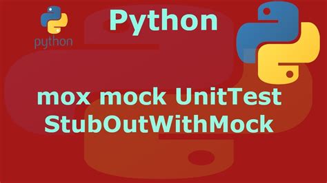 python mox mock unittest stuboutwithmock example part 1 youtube