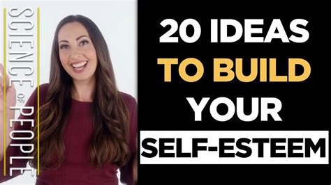 Self Worth 20 Ideas To Build Your Self Esteem Youtube