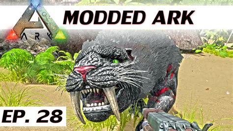 Modded Ark Survival Evolved Ep 28 Apex Sabertooth Single Player