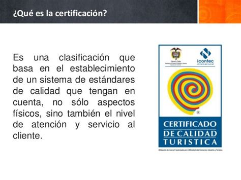 Certificación Turística