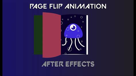 3d page flip animation after effects youtube