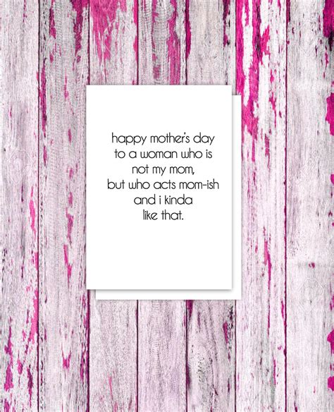 Mothers Day Mom Ish Like A Mom Step Mom Card Funny Mothers Day