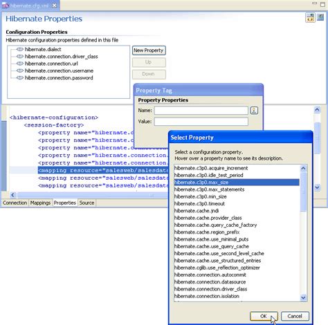 configuring hibernate properties