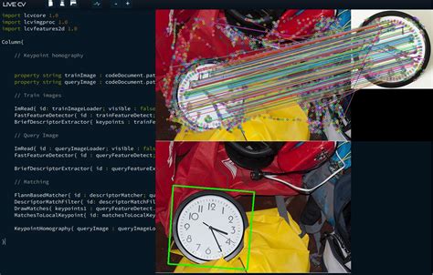 livecv clock homography learn opencv