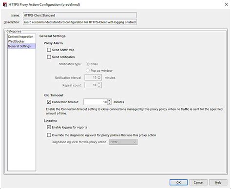proxy general settings