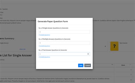 automatic question paper generator system in php oop free source code