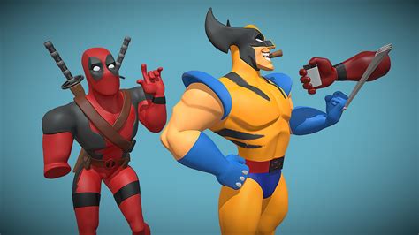 Deadpool And Wolverine 3d Model By Andrejam [460ff89] Sketchfab