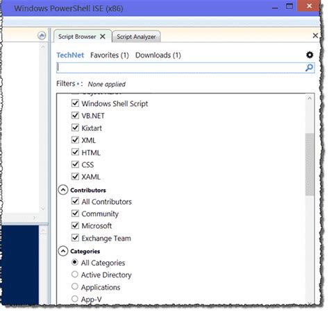 powershell script browser and script analyzer must have tools for
