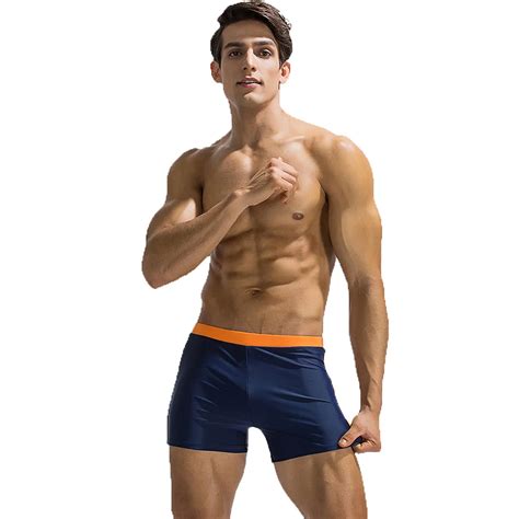 Ultra Quick Dry Male Swim Trunks Slim Fit Swimming Briefs Fitness