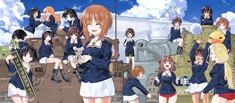 Safebooru 6 Girls D Absurdres Ahoge Akiyama Yukari Bangs Bike