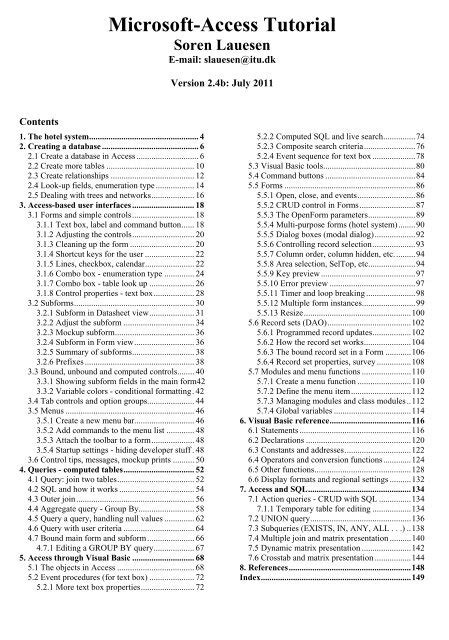 how to join table in access 2007 step by with example pdf