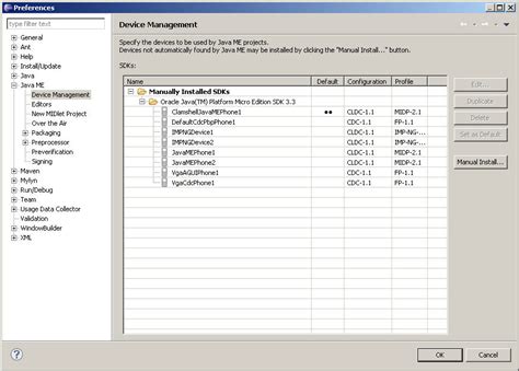 using the oracle java me sdk software with eclipse
