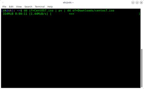 use pv command to monitor the progress of data in linux ostechnix