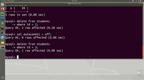 how to set autocommit in mysql server youtube