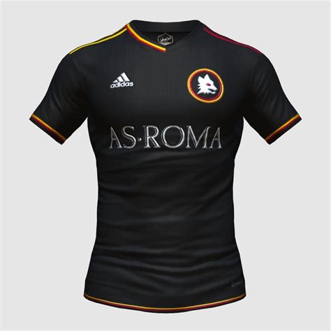 As Roma Adidas 23 24 Black As Fifa 23 Kit Creator Showcase