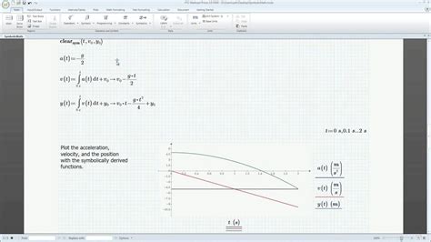 ptc mathcad demo symbolics youtube