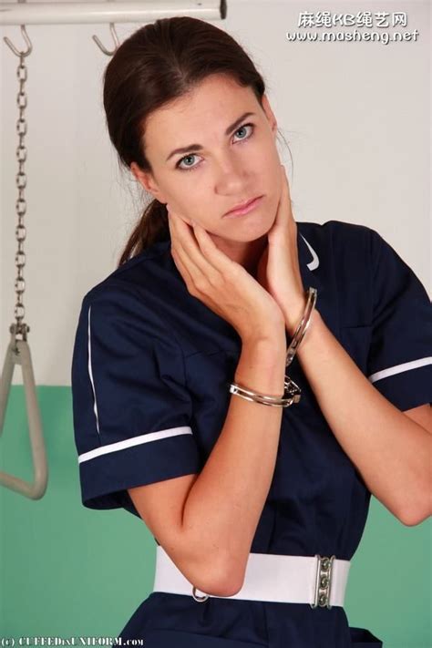 Handcuffed Woman Dressed As Nurse Just Looking In 2021 Women