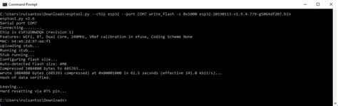 flashing micropython firmware with esptool py on esp32 and esp8266