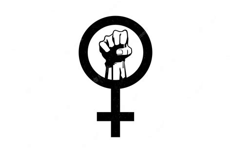 Premium Vector Feminist Symbol With Fist Svg