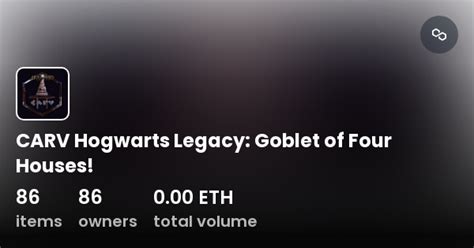 Carv Hogwarts Legacy Goblet Of Four Houses Collection Opensea